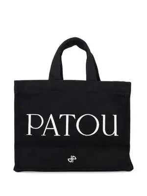 PATOU Small Canvas Tote Bag - Black
