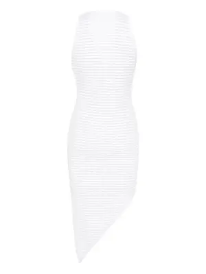GENNY Panelled Ribbed-knit Midi Dress