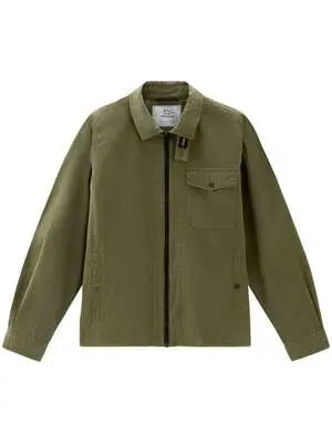 Woolrich Gabardine-weave Shirt Jacket - Green