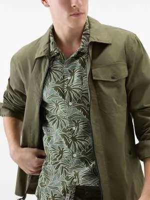 Woolrich Gabardine-weave Shirt Jacket - Green