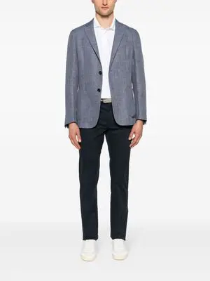 Zegna Mid-rise Twill Chino Trousers