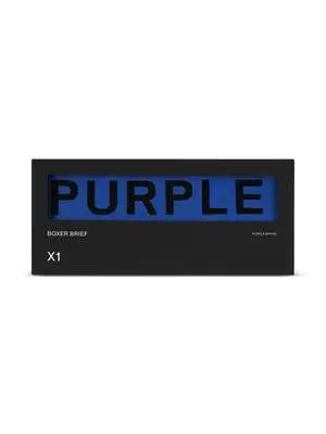 PURPLE BRAND Logo-print Boxer Briefs - Blue