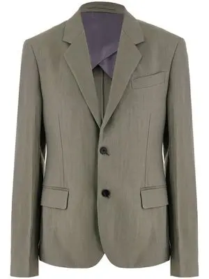 FERRAGAMO Tailored Linen-blend Blazer