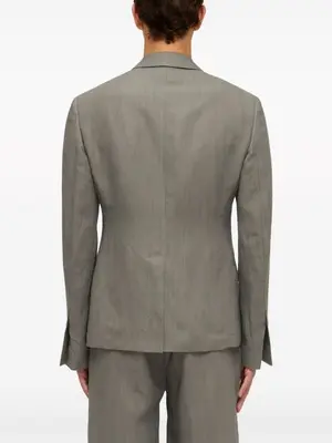 FERRAGAMO Tailored Linen-blend Blazer