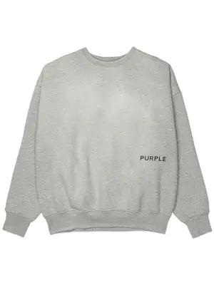 PURPLE BRAND Wordmark Cotton Sweatshirt