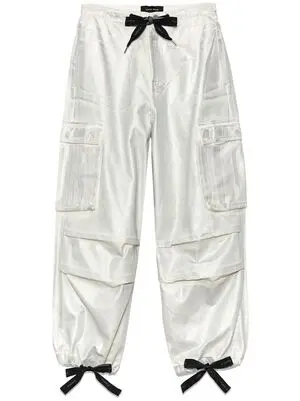 PURPLE BRAND Metallic Cargo Trousers