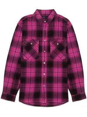 Purple Brand Logo Overshirts For Men