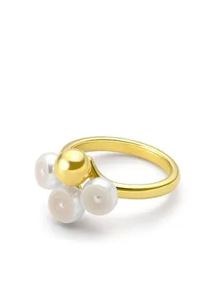 TASAKI 18kt Yellow M/g Sliced Sphere Pearl Ring