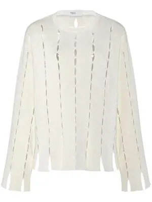 Rosetta Getty Cut-out Jumper - Neutrals