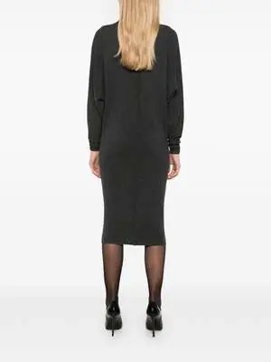 Saint Laurent Knitted Midi Dress
