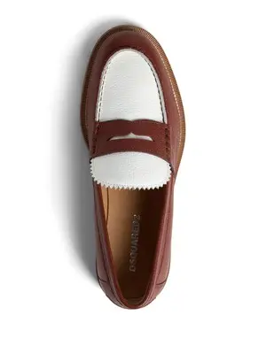 Dsquared2 Colour-block Leather Loafers
