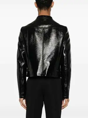 COURREGES Logo-appliqué High-shine Jacket