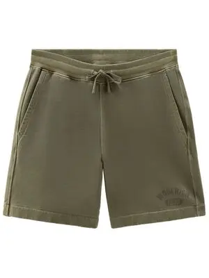 Woolrich Logo-print Cotton Shorts - Green