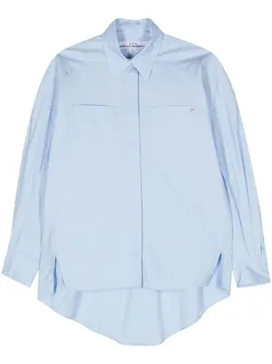 A.p.c. High-low Hem Poplin Shirt