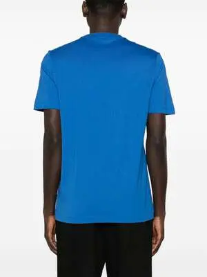 BOSS Logo-print Cotton T-shirt - Blue