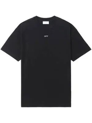 Off-White Logo-print Cotton T-shirt - Black