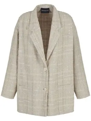 Emporio Armani Drop Shoulder Outerwear For Women