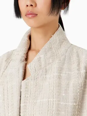 Emporio Armani Single-breasted Bouclé Blazer