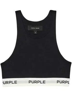 Purple Brand Logo Sports Bras For Women