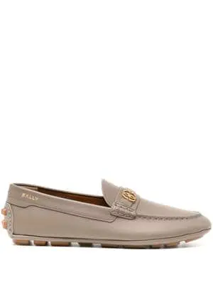 Bally Emblem-plaque Leather Driving Shoes