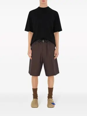 Burberry Tailored Herringbone Wool Shorts