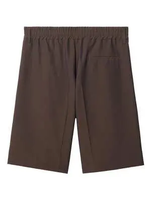 Burberry Tailored Herringbone Wool Shorts