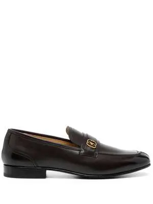 Bally Emblem-plaque Leather Loafers
