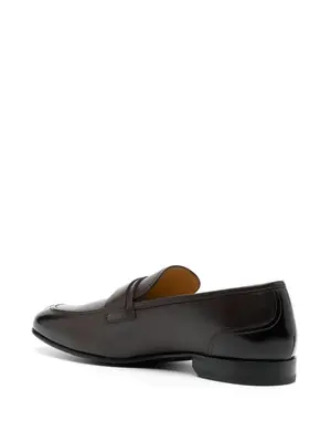 Bally Emblem-plaque Leather Loafers