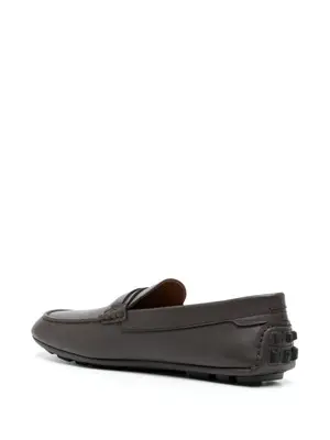 Bally Emblem-plaque Leather Driving Shoes