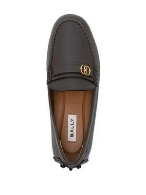Bally Emblem-plaque Leather Driving Shoes