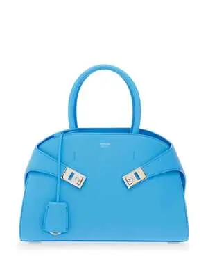FERRAGAMO Small Hug Tote Bag - Blue