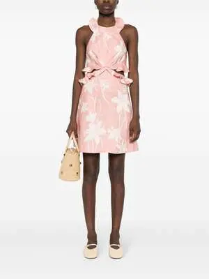 Zimmermann Acadian Floral-print Linen Mini Dress