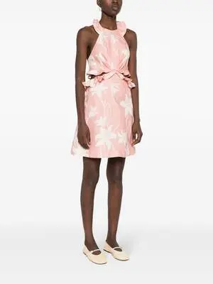 Zimmermann Acadian Floral-print Linen Mini Dress