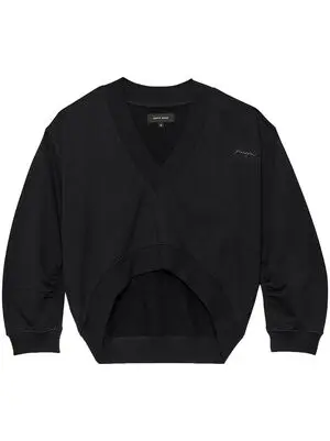 PURPLE BRAND Asymmetric Cropped Sweatshirt