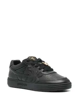 Palm Angels Palm Beach University Leather Sneakers - Black