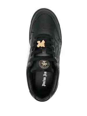 Palm Angels Palm Beach University Leather Sneakers - Black