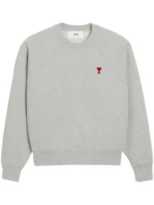 AMI Paris De Coeur Organic-cotton Sweatshirt