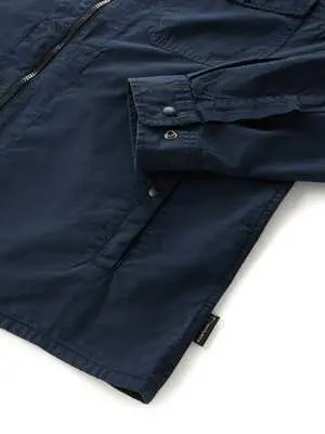 Woolrich Gabardine-weave Shirt Jacket - Blue
