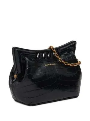 Alexander McQueen Mini The Peak Shoulder Bag - Black