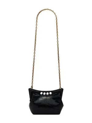 Alexander McQueen Mini The Peak Shoulder Bag - Black