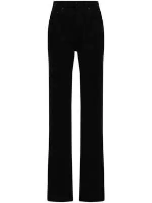 Saint Laurent High-rise Straight Jeans - Black