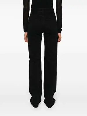Saint Laurent High-rise Straight Jeans - Black