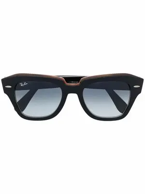 Ray-ban State Street Square-frame Sunglasses - Black