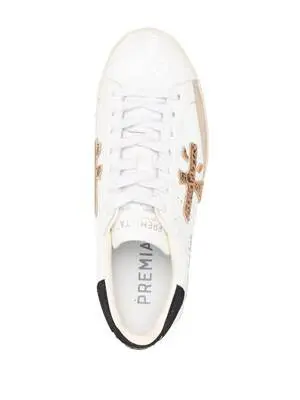 Premiata Stevend Crinkled Leather Sneakers