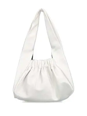 PATOU Le Biscuit Satin Shoulder Bag - White
