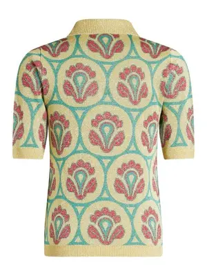 Etro Jacquard Knit Polo Shirt