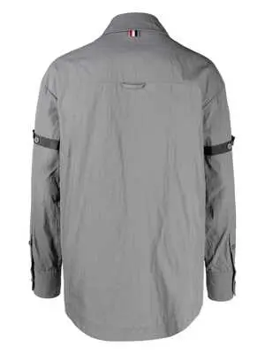 Thom Browne Button-fastening Shirt Jacket - Grey