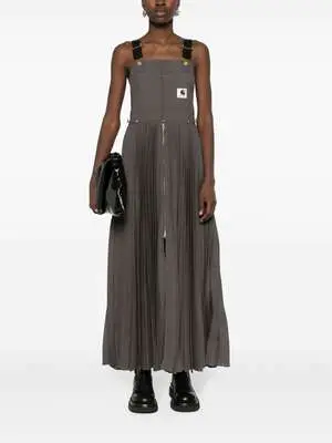 ワンピース sacai Suiting Bonding Dress Sacai X Carhartt Wip Suiting Bonding Dress - Green | Editorialist