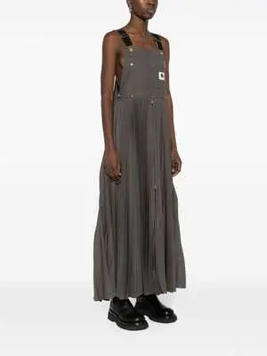 Sacai X Carhartt Wip Suiting Bonding Dress - Green | Editorialist