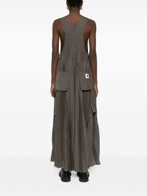 Sacai X Carhartt Wip Suiting Bonding Dress - Green | Editorialist